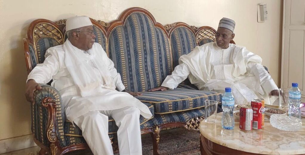 Hissein Brahim Taha Visits Former OIC Secretary-General Hamid Algabid